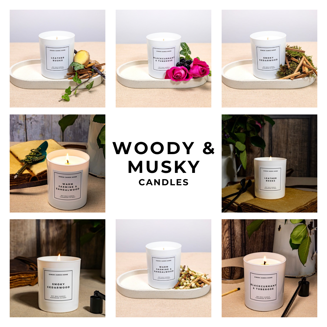 Woody/Musky Candles | Simon James Home